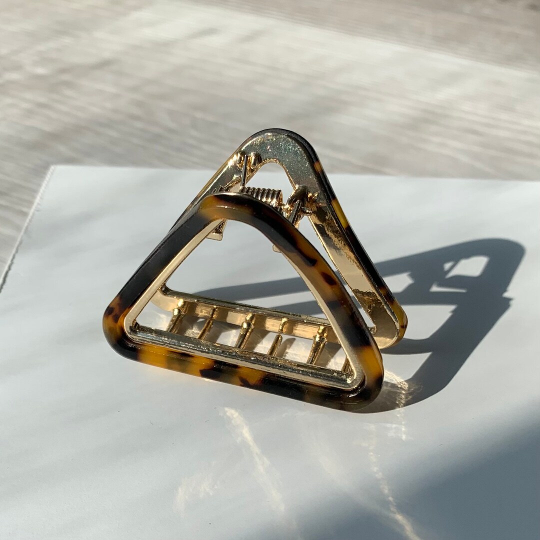Small Hair Claw,tortoise Triangle Hair Claw Clip, Hair Claw Clamp ...