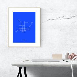 TORONTO / Poster Print / Minimalist Map Illustration Inspired by ...