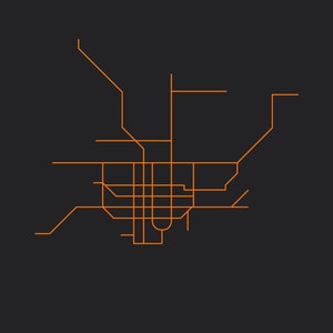 TORONTO / Poster Print / Minimalist Map Illustration Inspired by ...