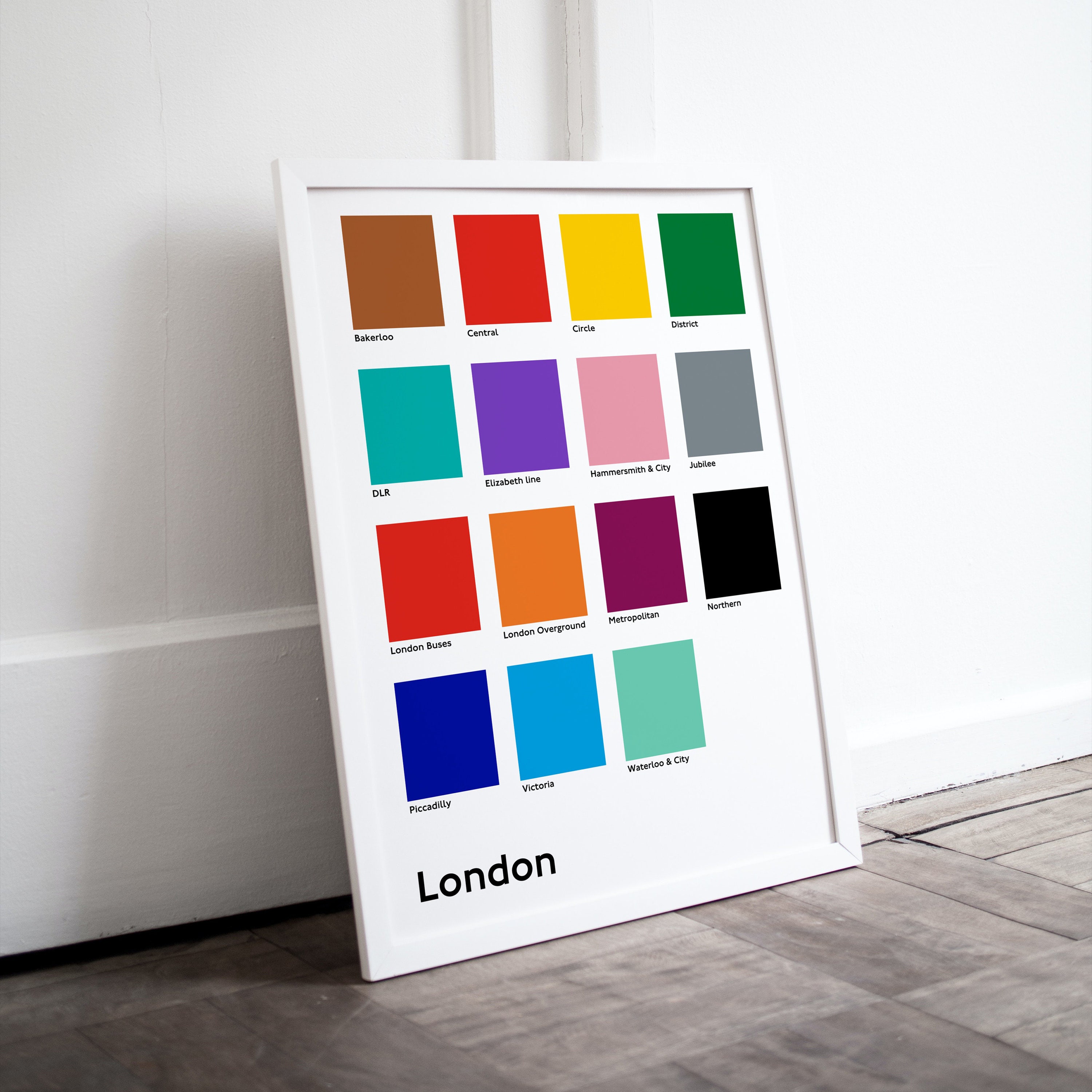 LONDON TUBE LINES / Poster Print / London Transport Modes - Etsy
