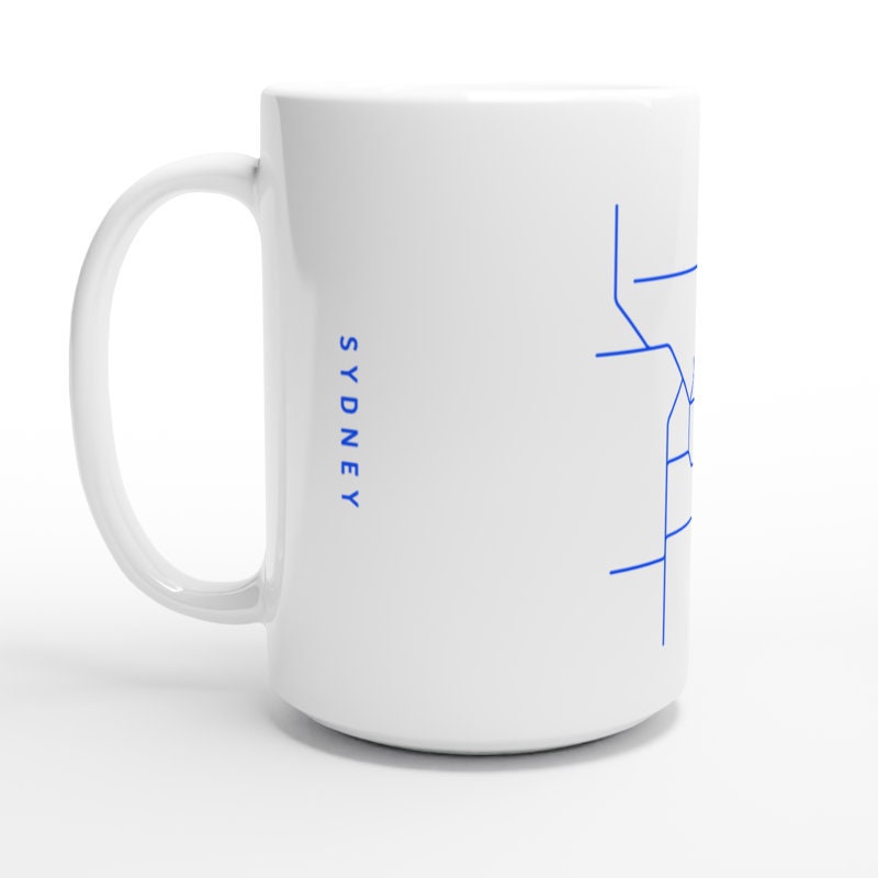 SYDNEY / Mugs / 2 Sizes / Minimalist Map Illustration Inspired - Etsy