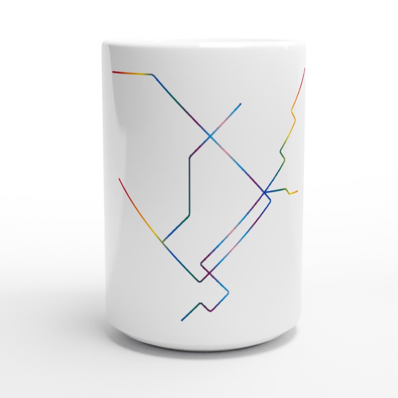 MONTREAL / Pride Edition / Mugs / 2 Sizes / Minimalist Map Illustration ...