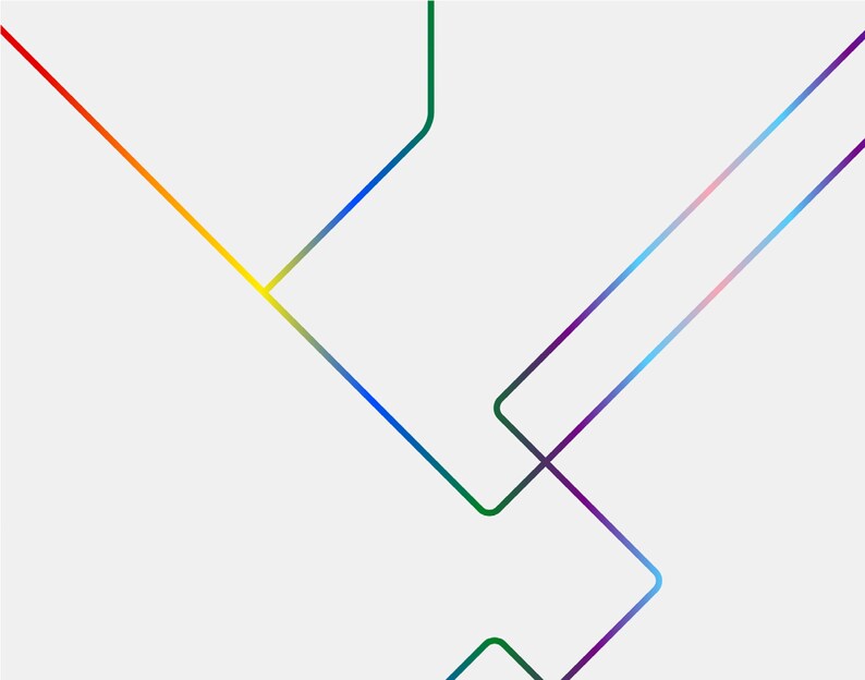 MONTREAL / Pride Edition / Poster Print / Minimalist Map Illustration ...