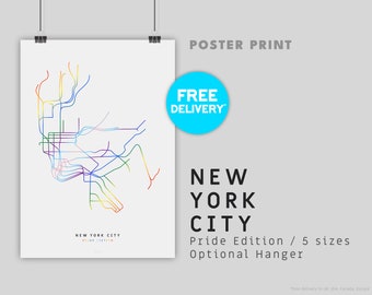 Mta Subway Map Poster - Etsy