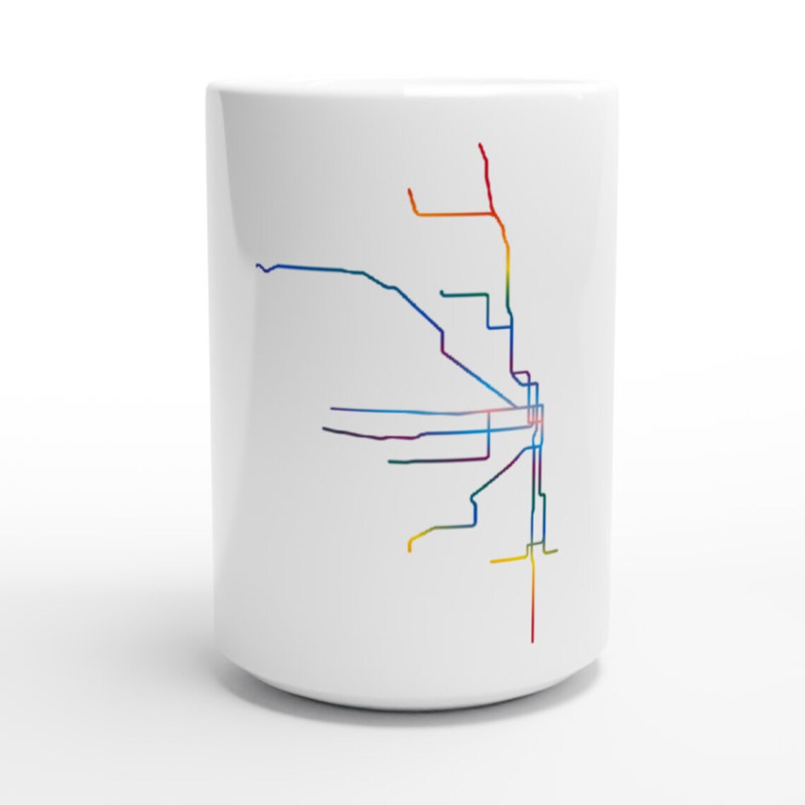 CHICAGO / Pride Edition / Mugs / 2 Sizes / Minimalist Map Illustration ...