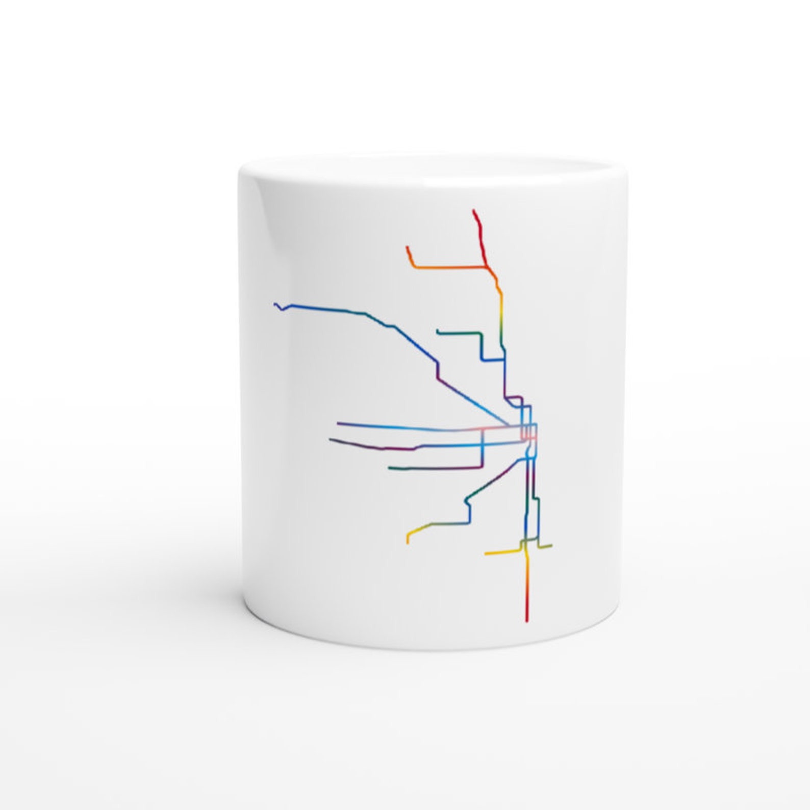 CHICAGO / Pride Edition / Mugs / 2 Sizes / Minimalist Map Illustration ...