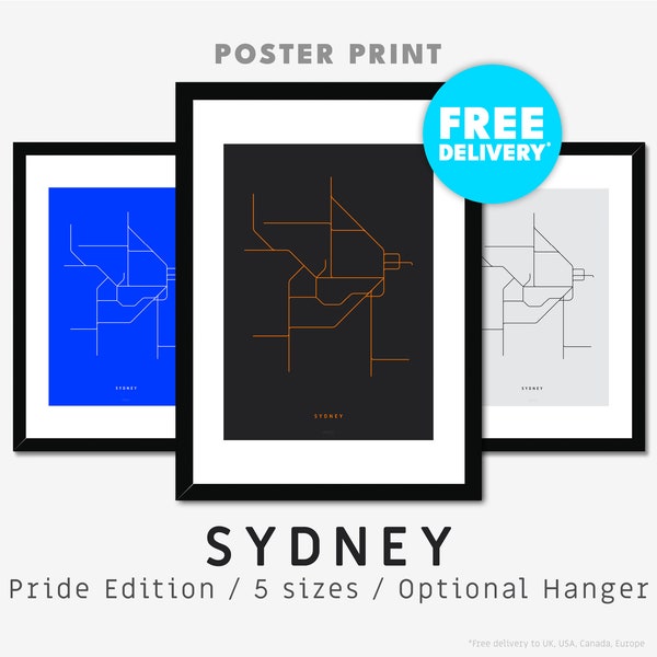 Sydney Metro Map - Etsy