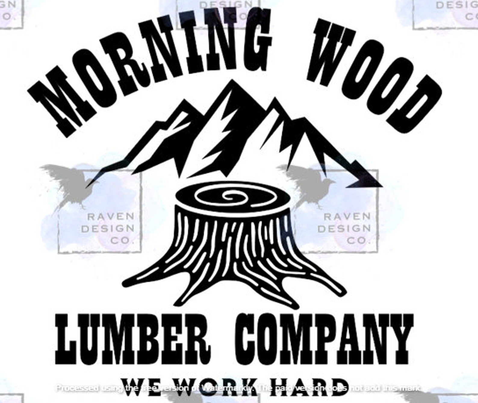 Morning Wood SVG PNG Lumber Company - Etsy