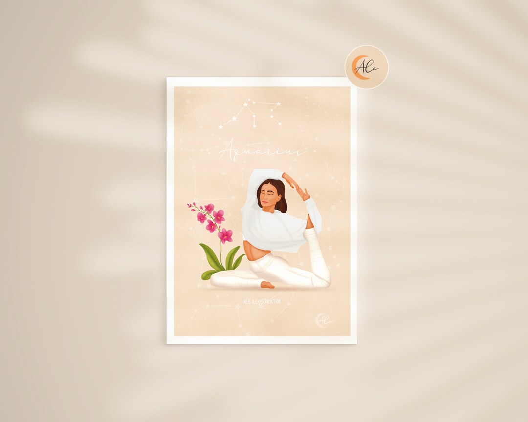 Zodiac Aquarius Birth Flower: Orchid - Etsy