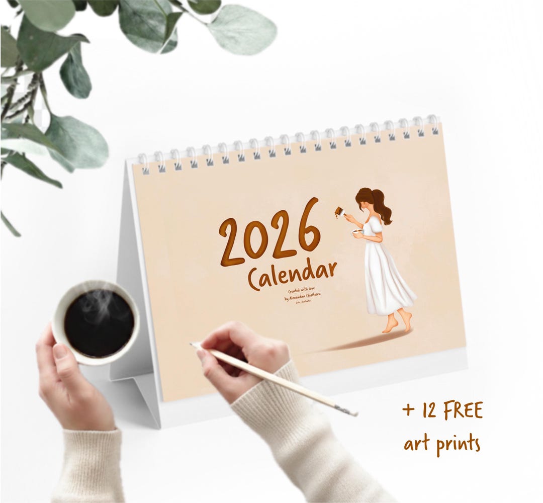 Coffee and Cozy Daily Life 2026 Calendar - Desk Calendar - the Perfect ...