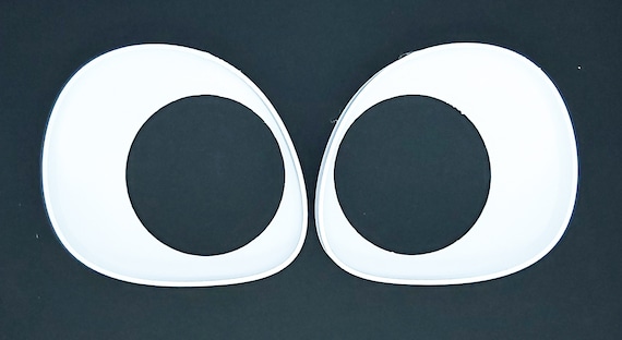 White Fursuit Eyes 3D Printed Furry Toony Eye Blanks for - Etsy UK