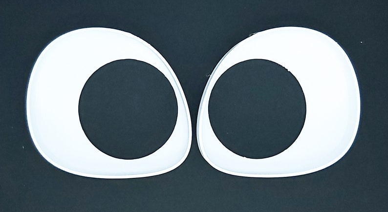 White Fursuit Eyes 3D Printed Furry Toony Eye Blanks for - Etsy