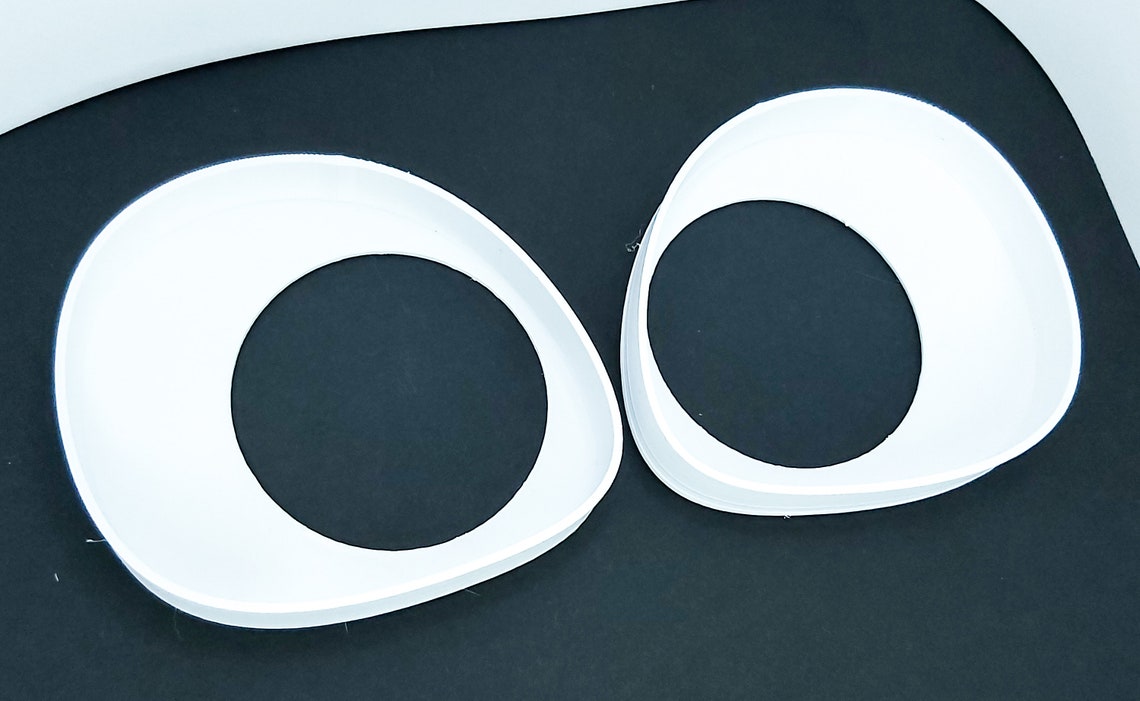 White Fursuit Eyes 3D Printed Furry Toony Eye Blanks for - Etsy