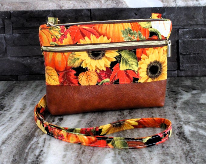 Fall is in the Air Fabric Paired With a Soft Hazelnut Vegan Leather ...