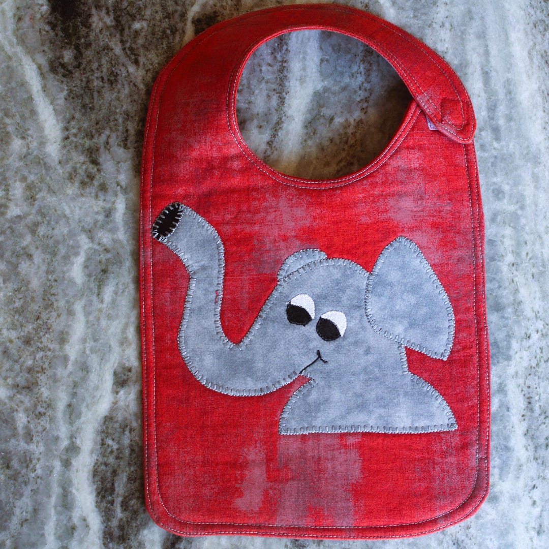 Elephant Bib-newborn Baby Gift Baby Shower , Unique Bib, Handmade Bibs ...