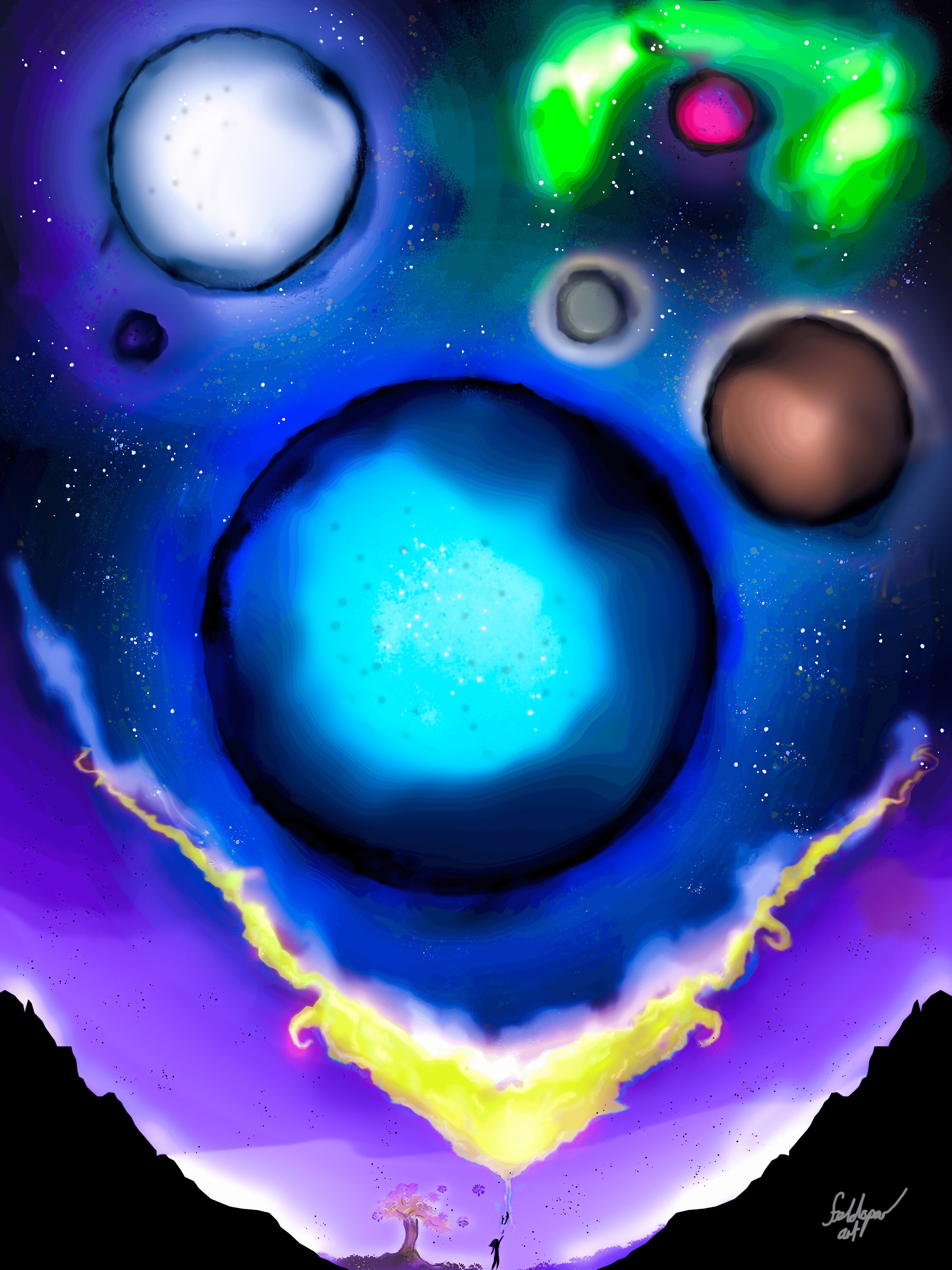 A4 Portrait Scenery Art Print Portal - Etsy