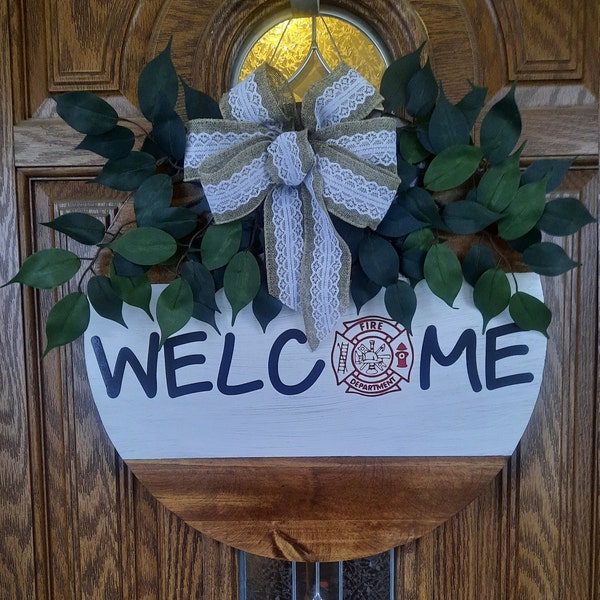 Firefighter Door Sign - Etsy