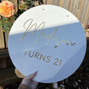 Acrylic Birthday Signs - Etsy