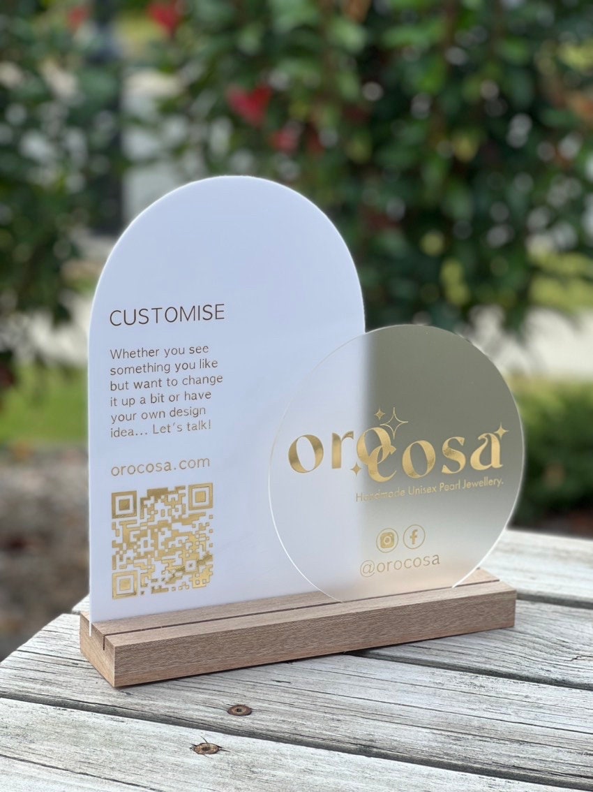 Acrylic Business Sign - Etsy Australia
