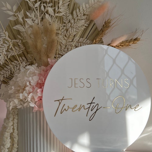 Personalised Twenty First 21st Custom Name Any Age - Etsy Australia