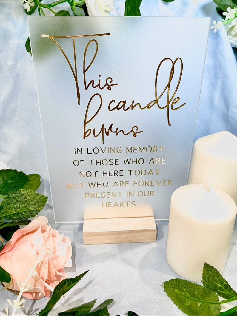 Acrylic Memorial Sign - Etsy