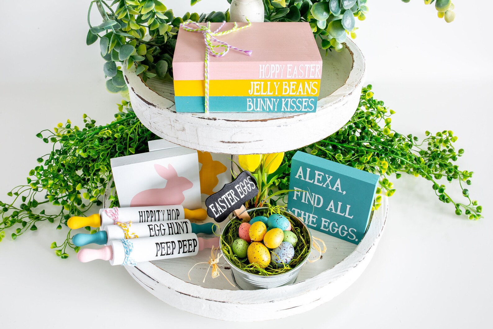 Easter Tiered Tray Decor Easter Tier Tray Decor Easter - Etsy