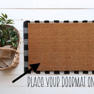 Buffalo Plaid Check Rug, Buffalo Plaid Rug Decor, Door Mat, Welcome Mat ...