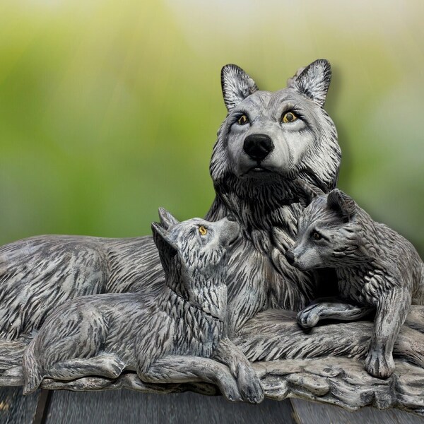 Wolf Sculpture - Etsy