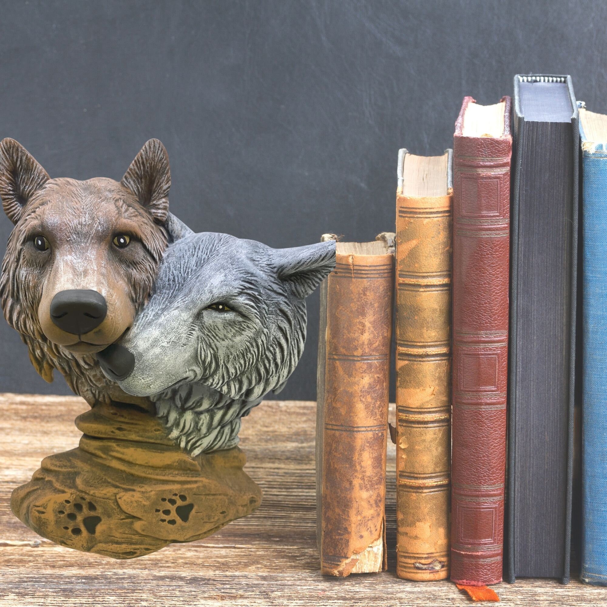 Handcrafted Ceramic Wolf Sculpture: Detailed Figurine for Wildlife ...