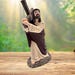 Hand Painted Ceramic Jesus Figurine Carrying Cross - Christian Home ...