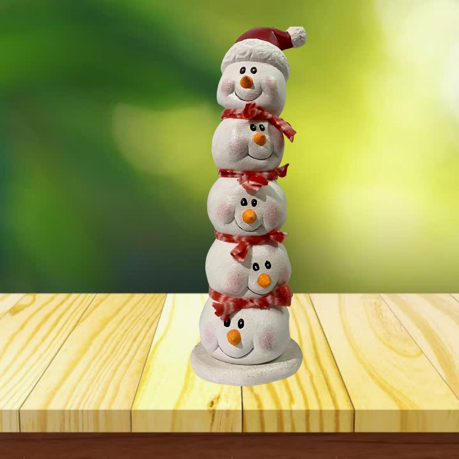 Ceramic Snowman Figurine Winter Decoration Child Bedroom Holiday Decor ...
