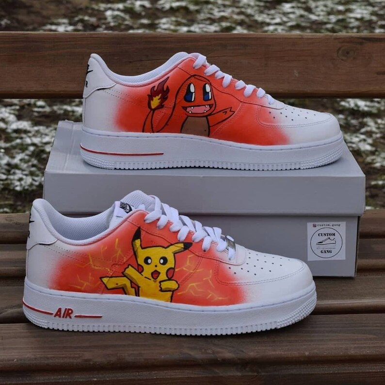 POKEMON Nike Air Force 1 Custom - Etsy