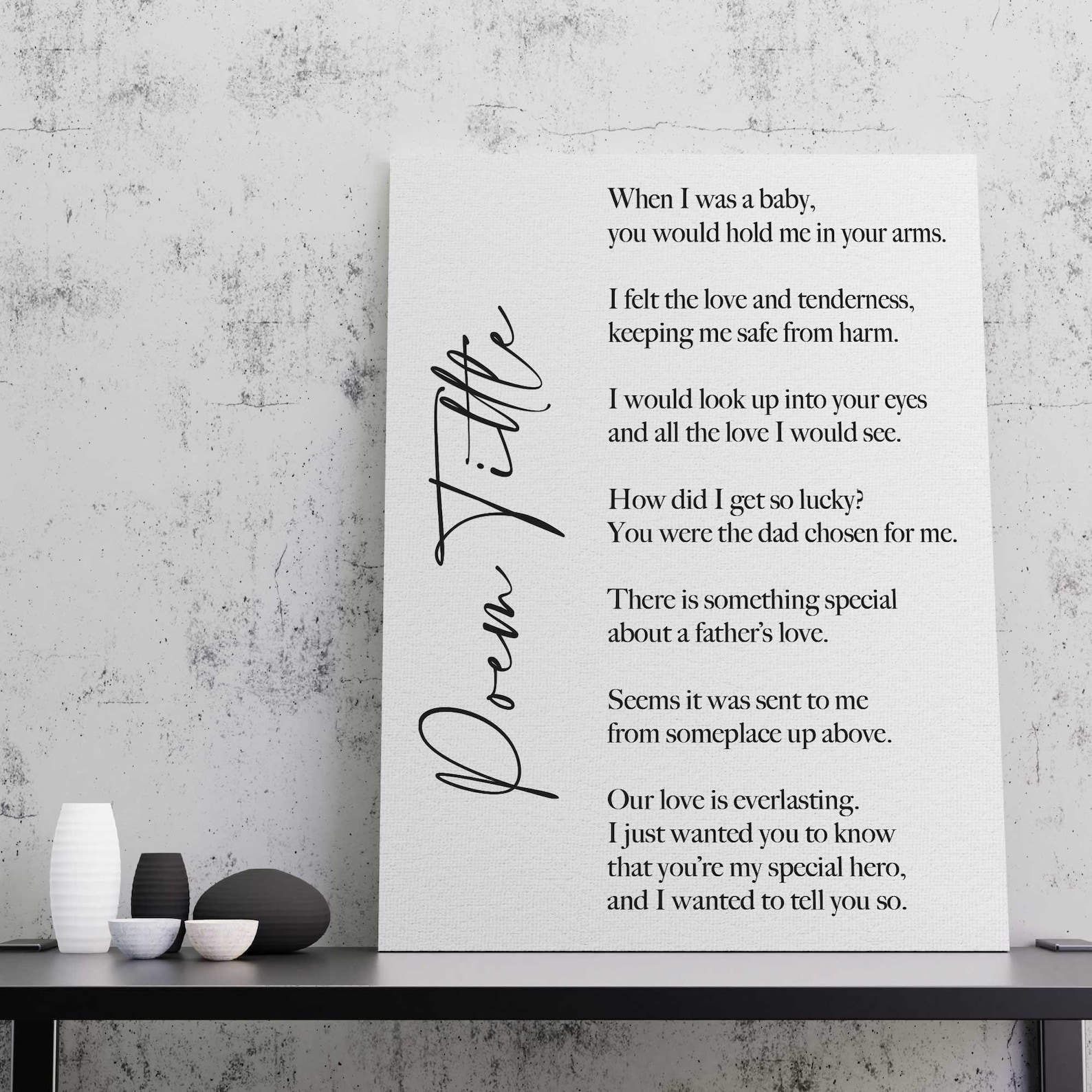 Print Your Own Poem Canvas, Couple Proposal Speech Poster Wall Art ...