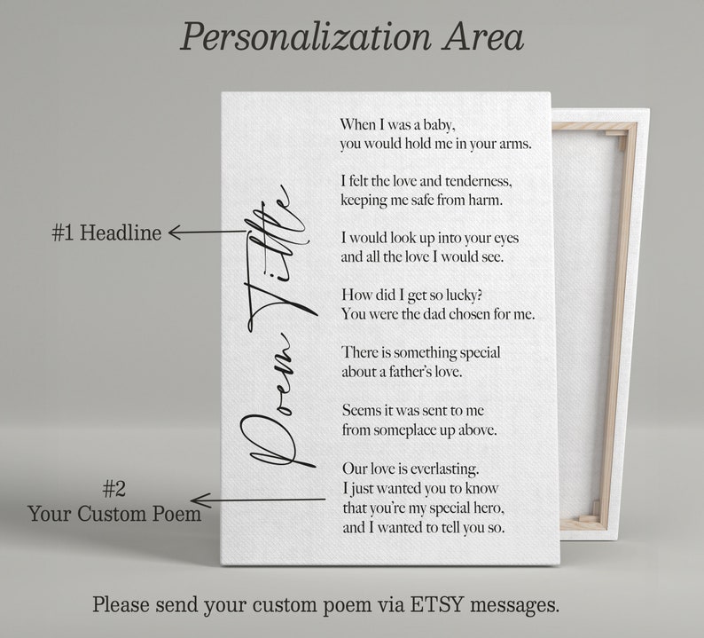 Print Your Own Poem Canvas, Couple Proposal Speech Poster Wall Art ...