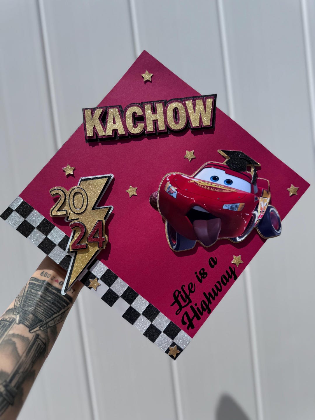Lightning Mcqueen Graduation Cap - Etsy