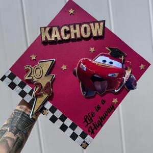 Lightning Mcqueen Graduation Cap - Etsy
