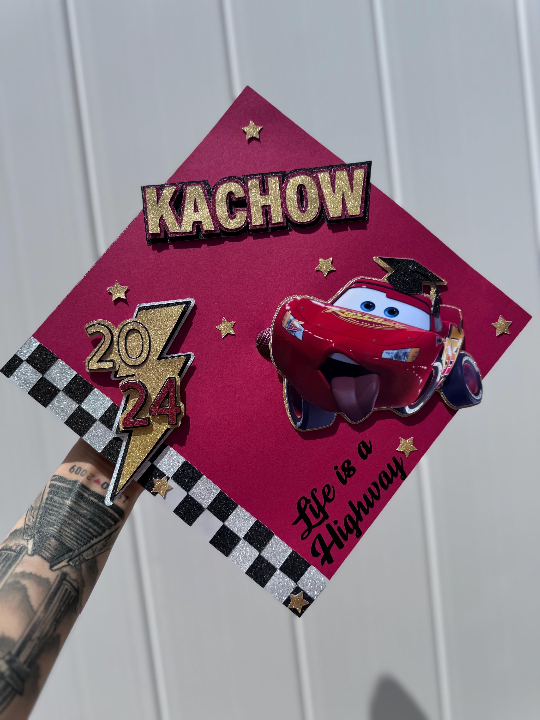 Lightning Mcqueen Graduation Cap - Etsy