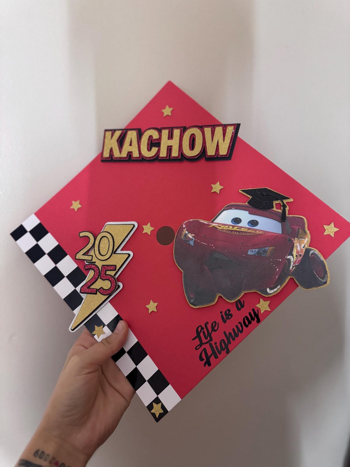 Lightning Mcqueen Graduation Cap Topper - Etsy