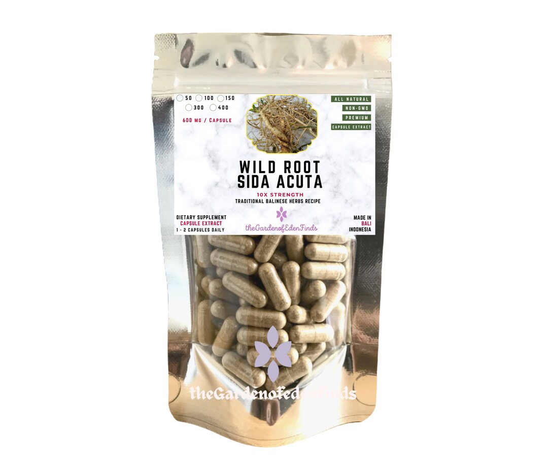 Organic Sida Acuta Root Capsule Extract I Stubborn Grass - Etsy