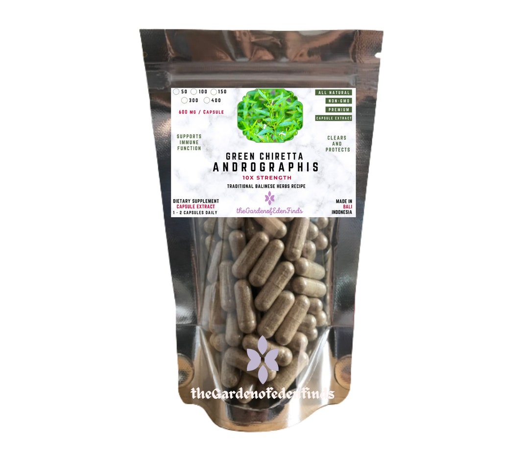Organic Andrographis Capsule I Pure Fa Ta Lai Jone Capsules I ...