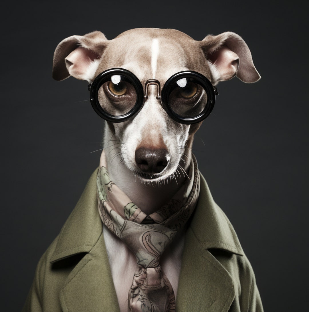 AI Generated Greyhound Image - Etsy