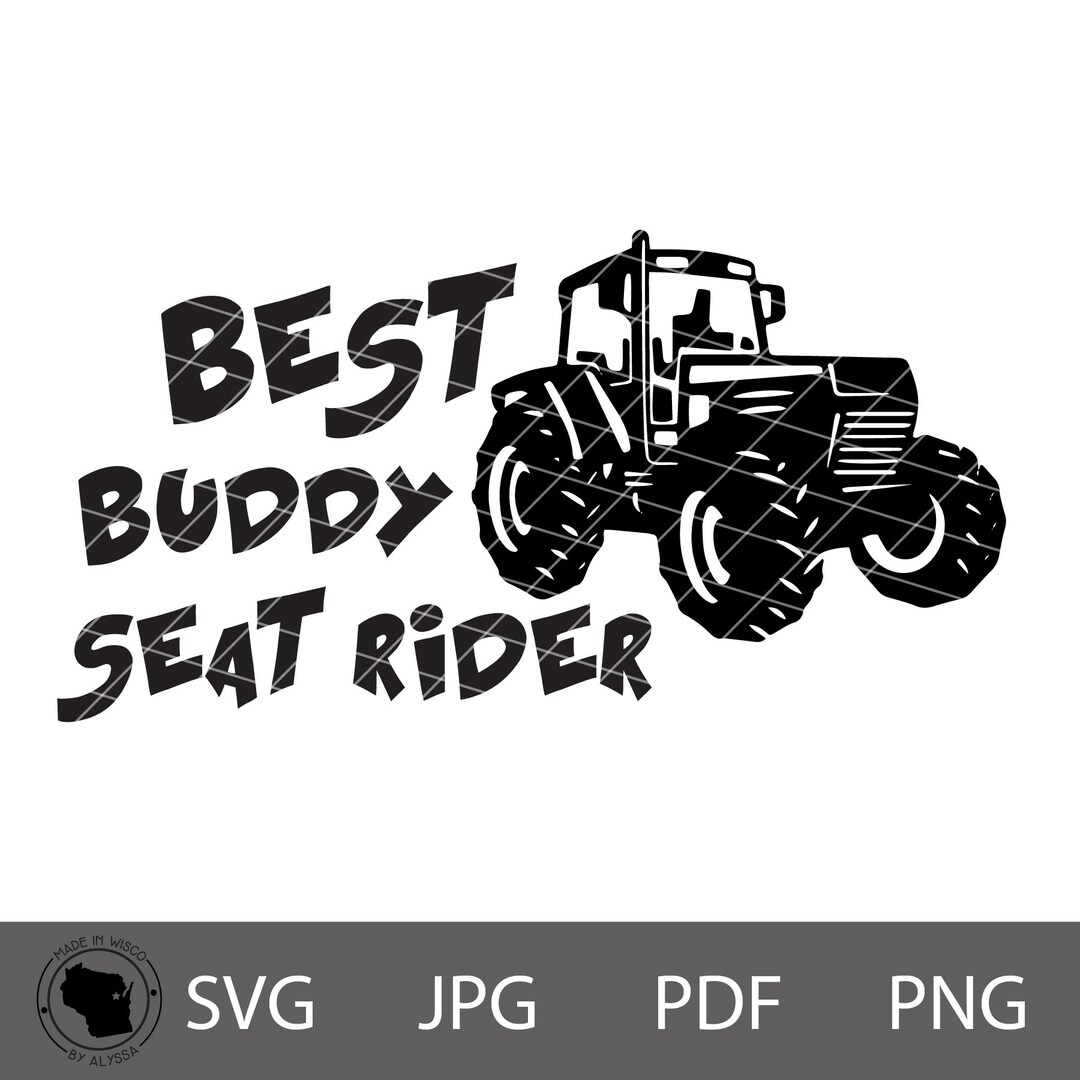 Buddy Seat Rider Svg, Farm Kid Svg, Tractor Svg - Etsy