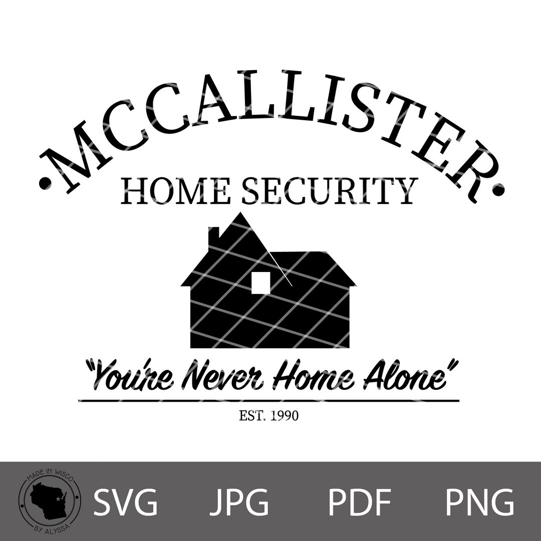 Home Alone Svg, Mccallister Security Svg, Funny Christmas Svg, Cricut ...