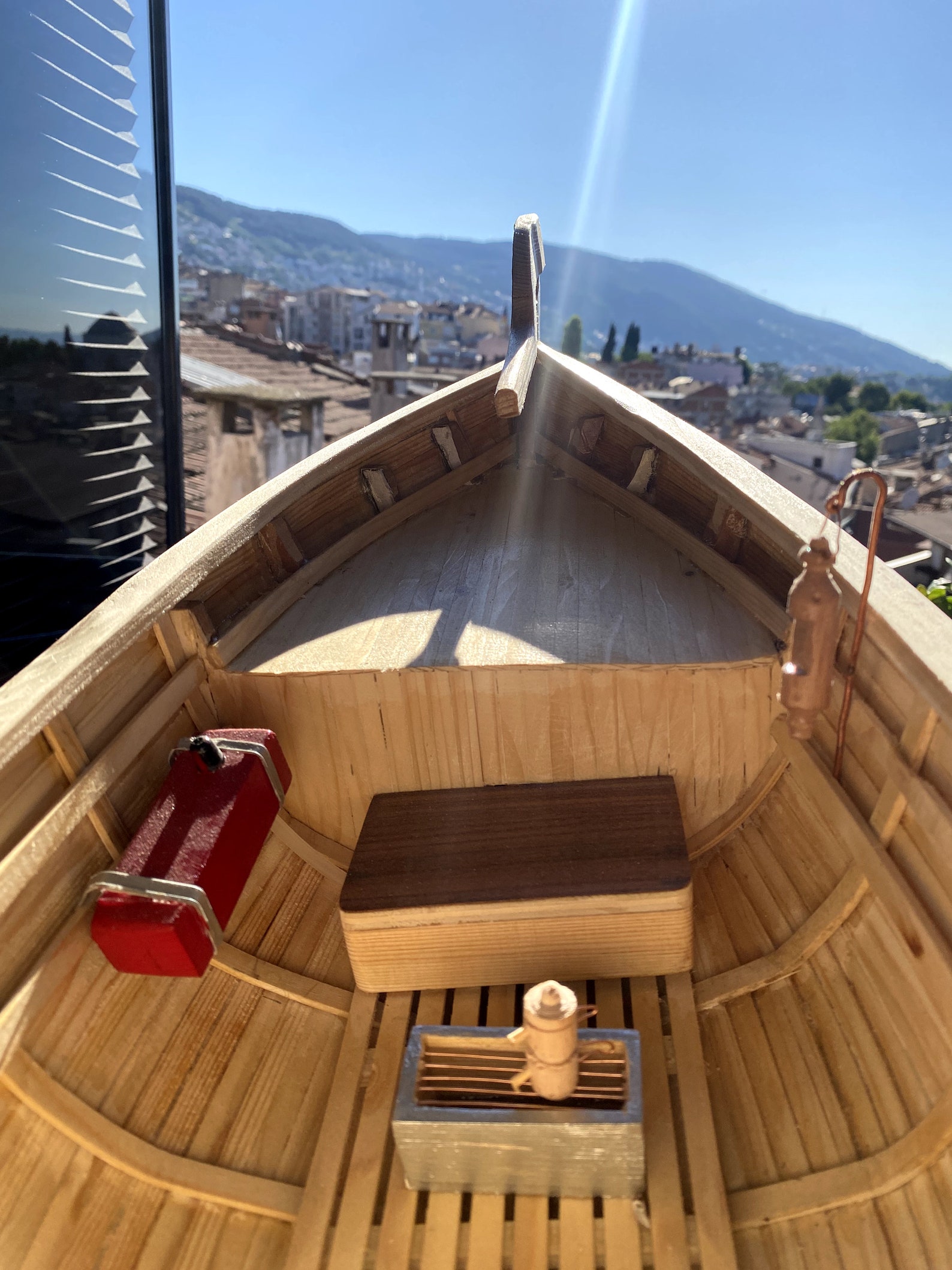 Wooden Model Rowboat - Etsy