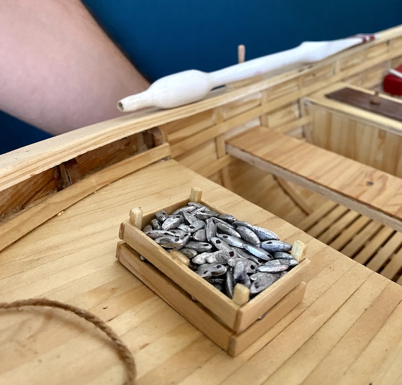 Wooden Model Rowboat - Etsy