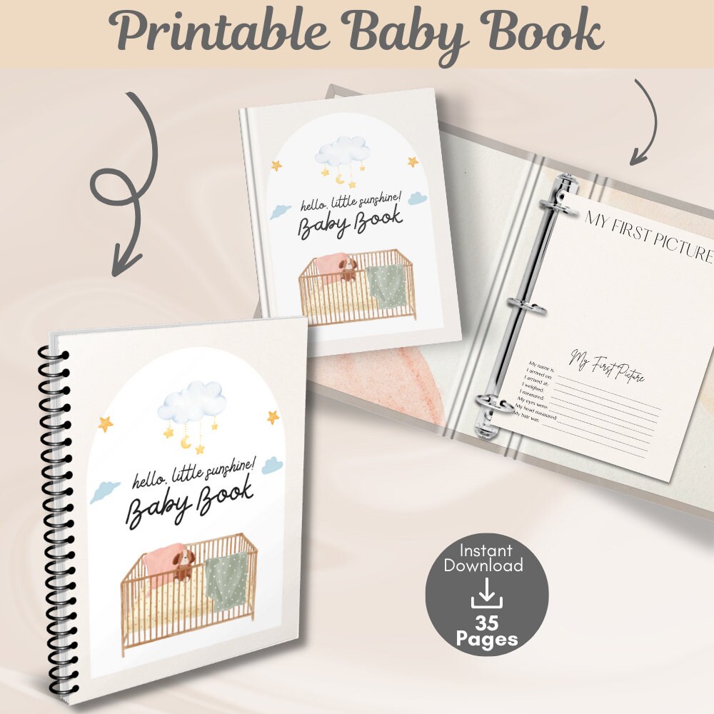 Printable Baby Memory Book - Etsy