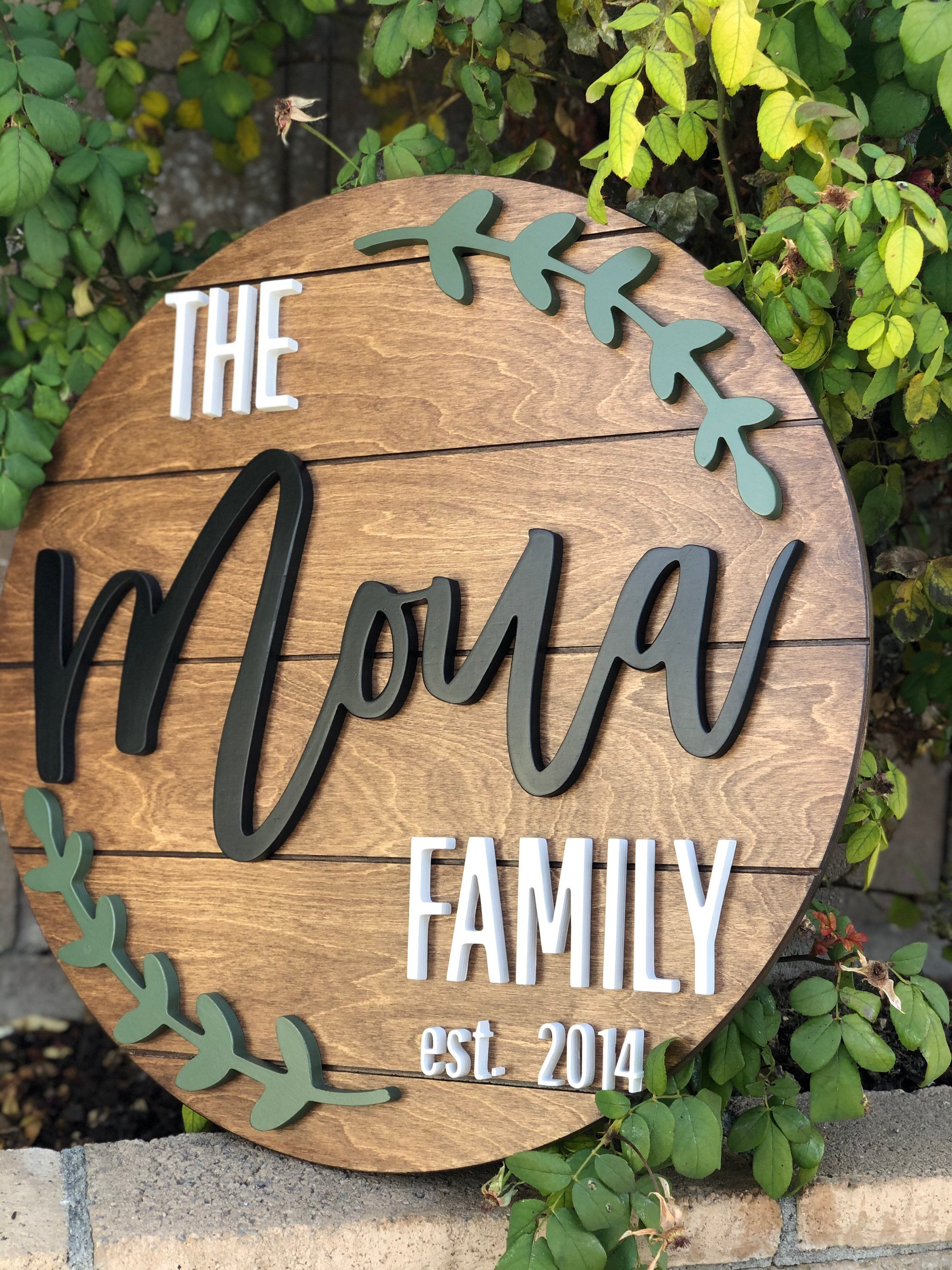 Family Round Wood Sign Last Name Sign Circle Wood Sign Etsy family-round-wood-sign-last-name-sign-circle-wood-sign-etsy