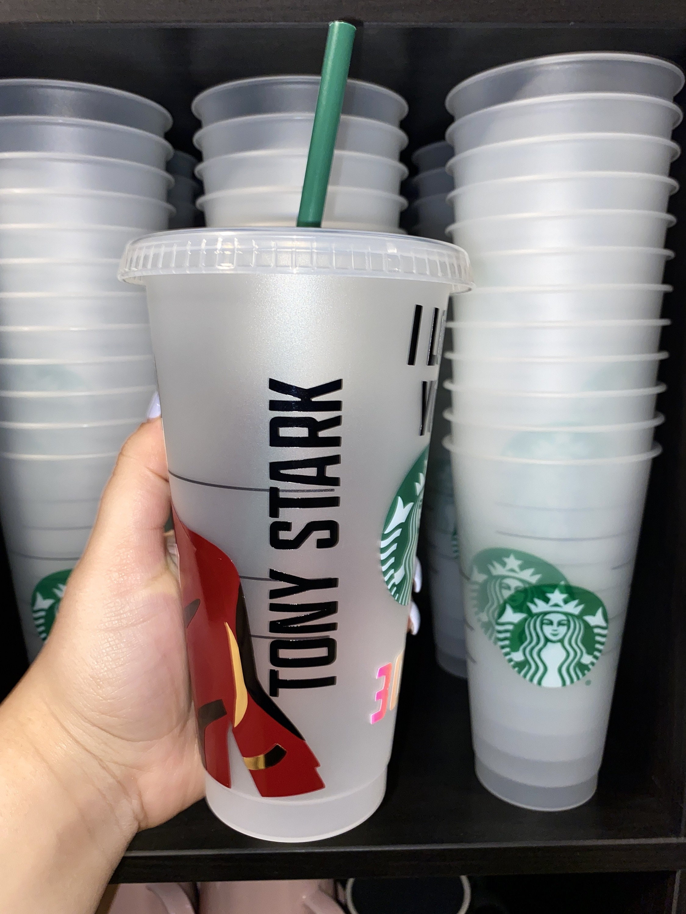 Tony Stark Ironman Starbucks Cold Cup Home & Living Drink & Barware ...