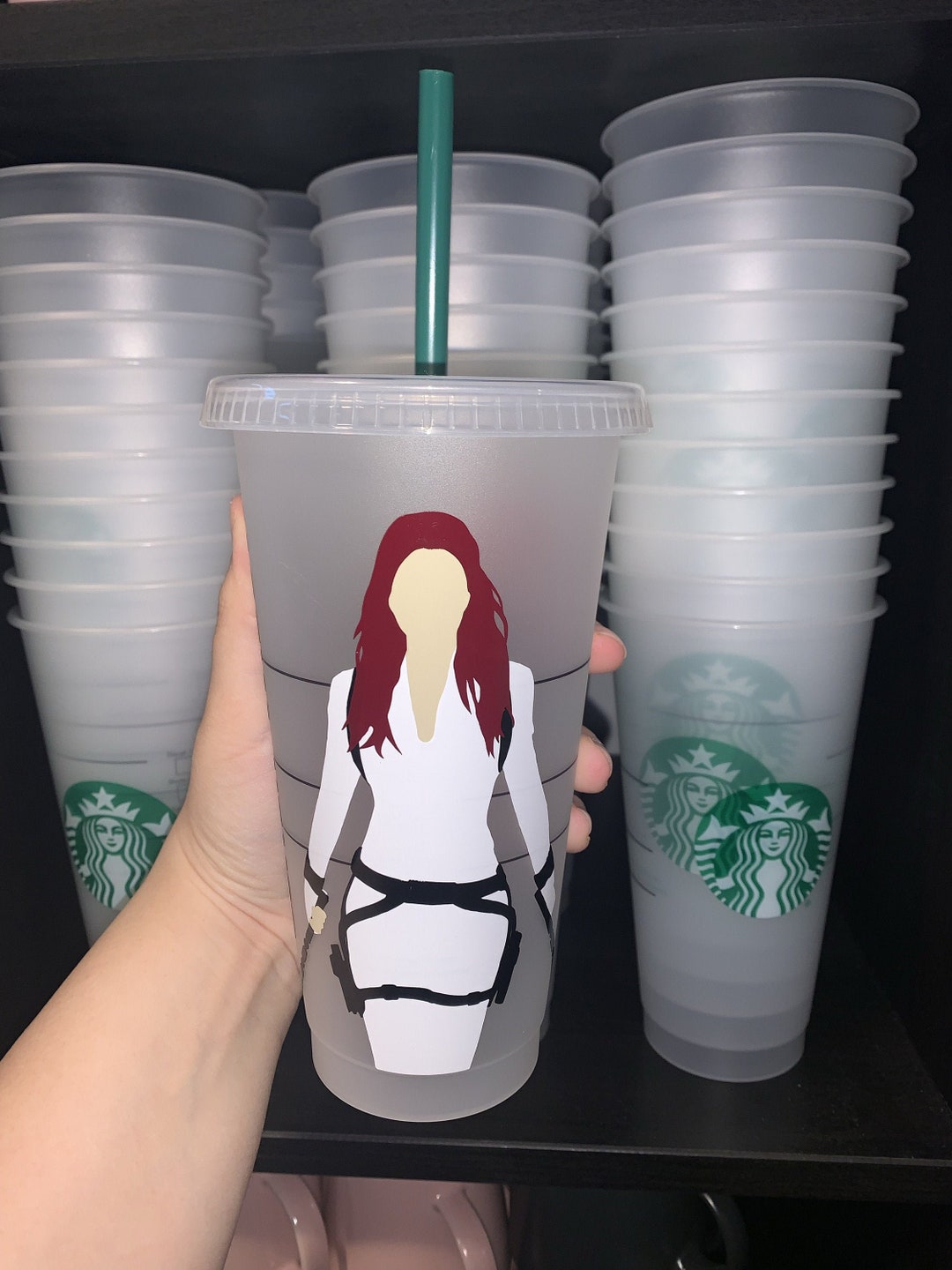 Natasha Romanoff Black Widow Starbucks Cold Cup - Etsy