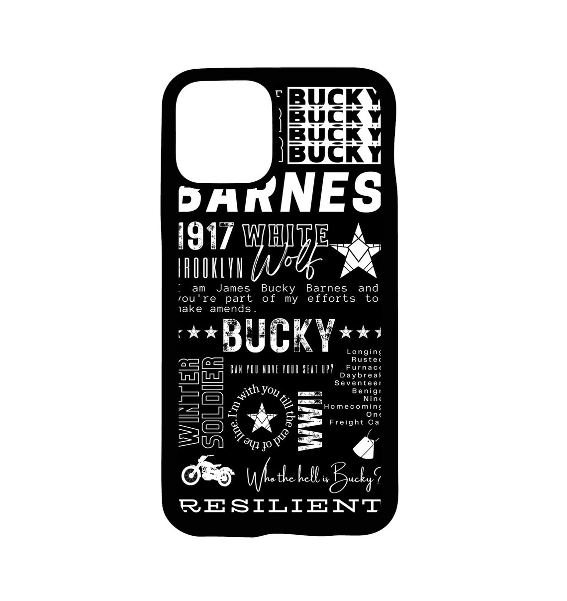 Bucky Barnes Quotes Collage Phone Case - Etsy UK